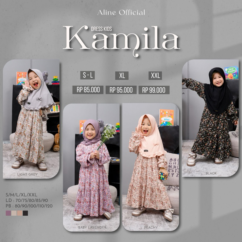 Jual KAMILA DRESS KIDS BY ALINE | Shopee Indonesia
