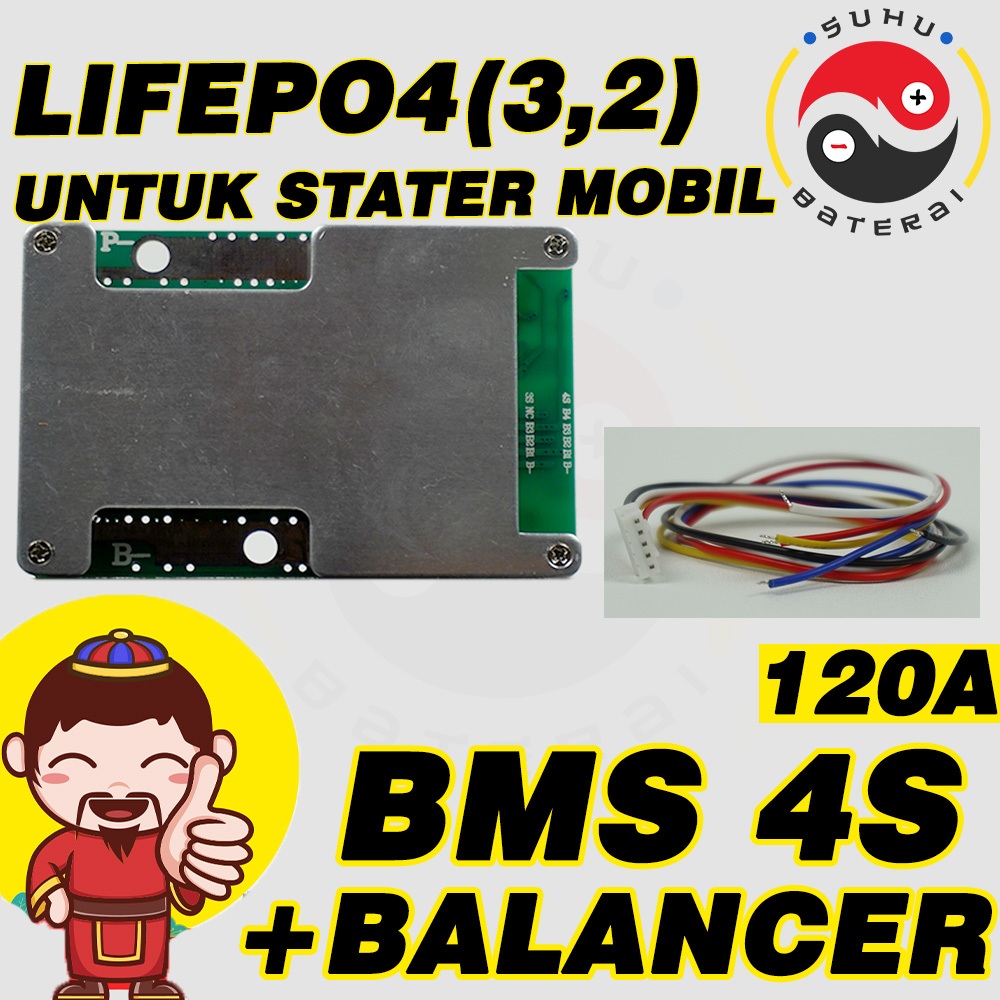 Jual BMS 4S 12V Lifepo4 120A MOSFET 20 Pcs bisa STARTER MOBIL + BALANCER sudah di MODIF | Shopee ...