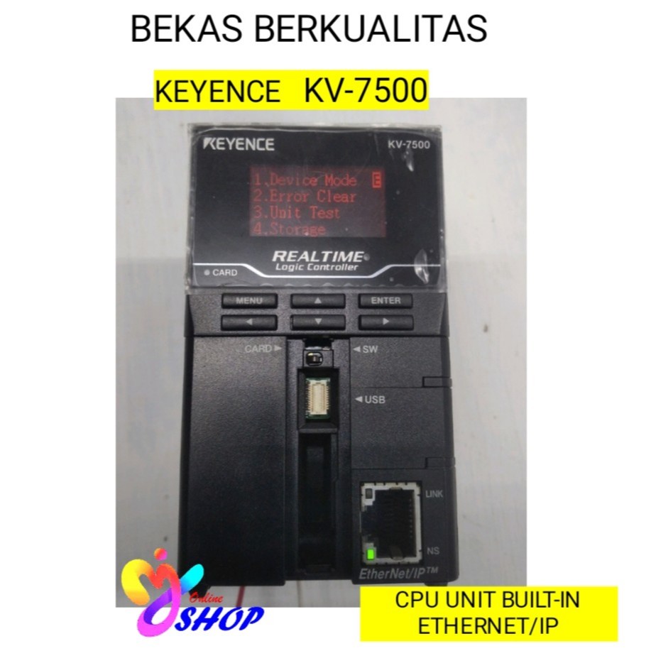 Jual keyence kv-7500 high speed cpu programable kv7500 plc | Shopee ...