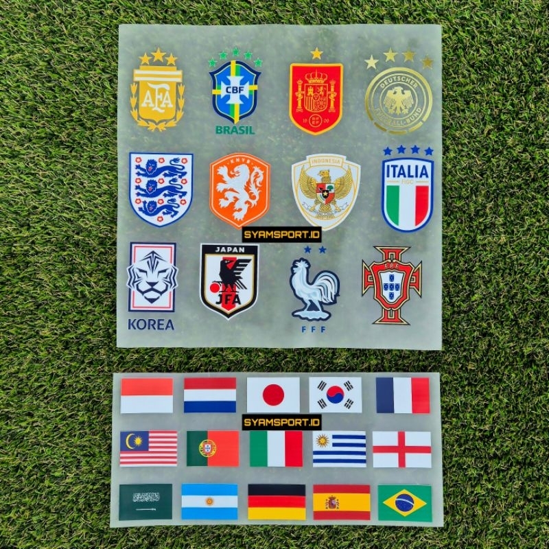 Jual Logo Timnas dan Bendera FULL HD DTF Paket Hemat 2 pcs | Logo ...