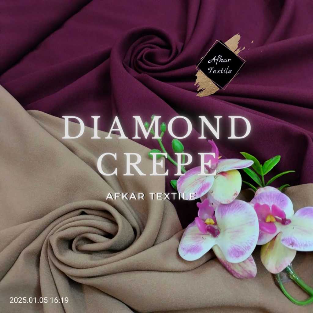 Jual Kain Diamond Stretch Italiano Grade A - Diamond Crepe Georgette ...