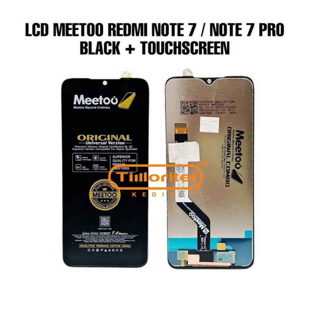 Jual SPAREPART HP LCD TOUCHSCREEN XIAOMI REDMI NOTE 7 / NOTE 7 PRO BLACK MEETOO | Shopee Indonesia