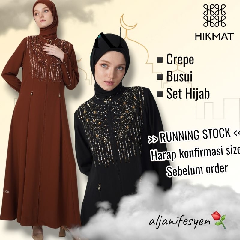Jual Abaya Hikmat Fashion Original A6266 | Shopee Indonesia
