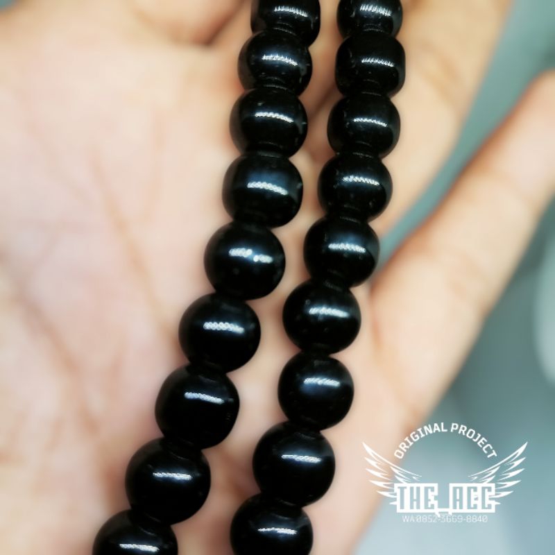 Jual tasbih yuser batu alam black Jade original | Shopee Indonesia