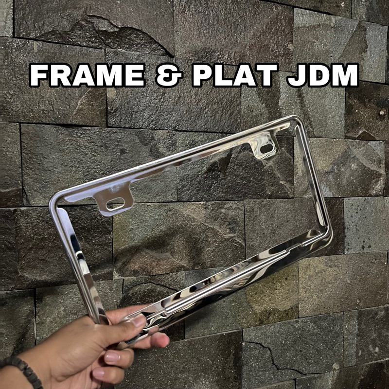 Jual FRAME PLATE JDM / DUDUKAN PLAT MINIMALIS / PLAT NOMOR JDM | Shopee ...