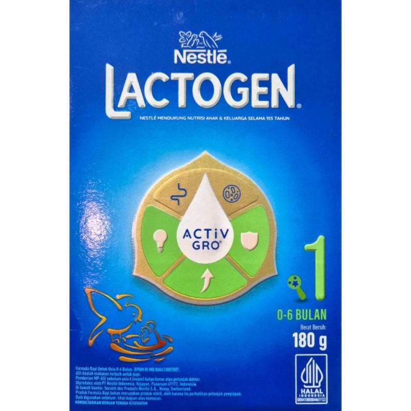 Jual Nestle Lactogen 0-6 Bulan ACTiVGRO Susu Formula Original 180gr ...