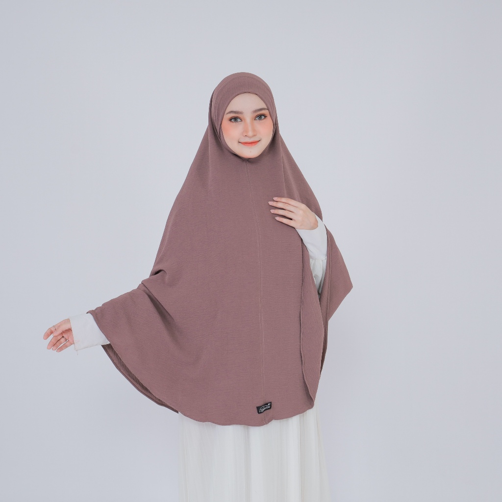 Jual qitystore-hijab dagu malay jumbo/jilbab crinkle dagu/khimar crinkle malay dagu 2xl | Shopee ...
