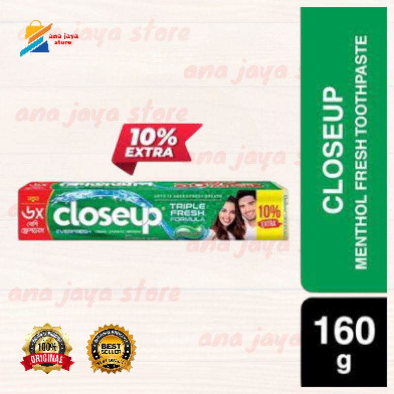 Jual Closeup Menthol Fresh Toothpaste 160g | close up menthol 160gr ...