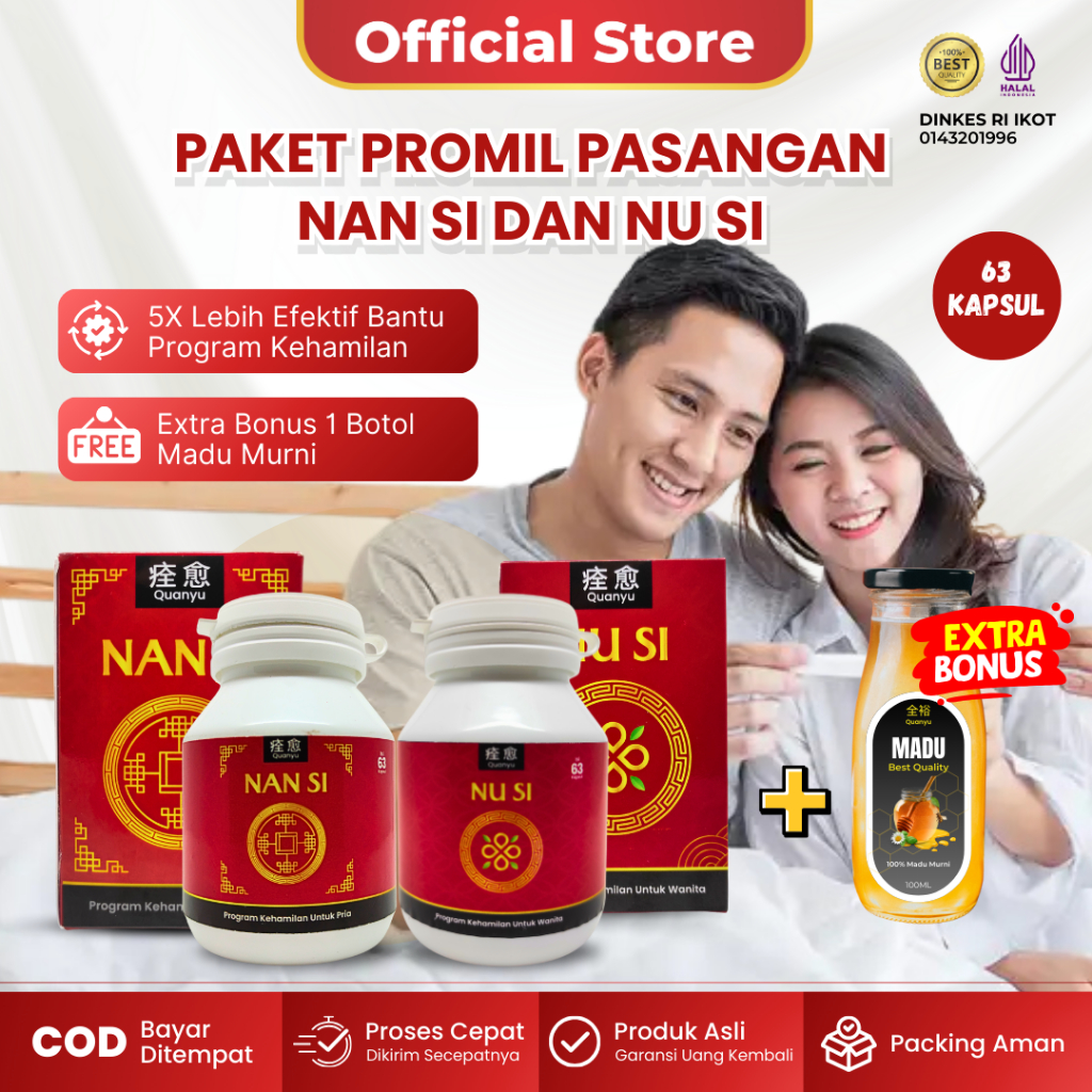 Jual [ QUANYU ] - Paket Promil Pasangan Nan Si dan Nu Si + FREE 1 BOTOL MADU MURNI Program Hamil ...