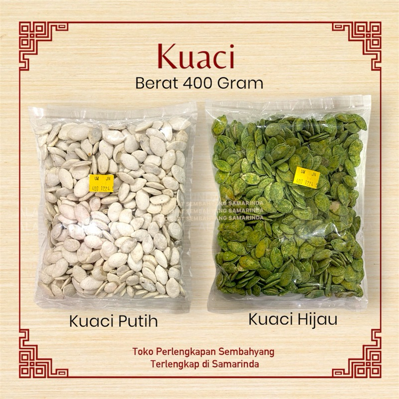 Jual Kuaci Putih / Kuaci Hijau / 400 Gram / Imlek 2025 | Shopee Indonesia