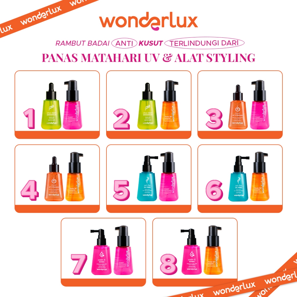 Jual Wonderlux Perfect Combo! [2PCS] Rambut Badai Anti Kusut ...