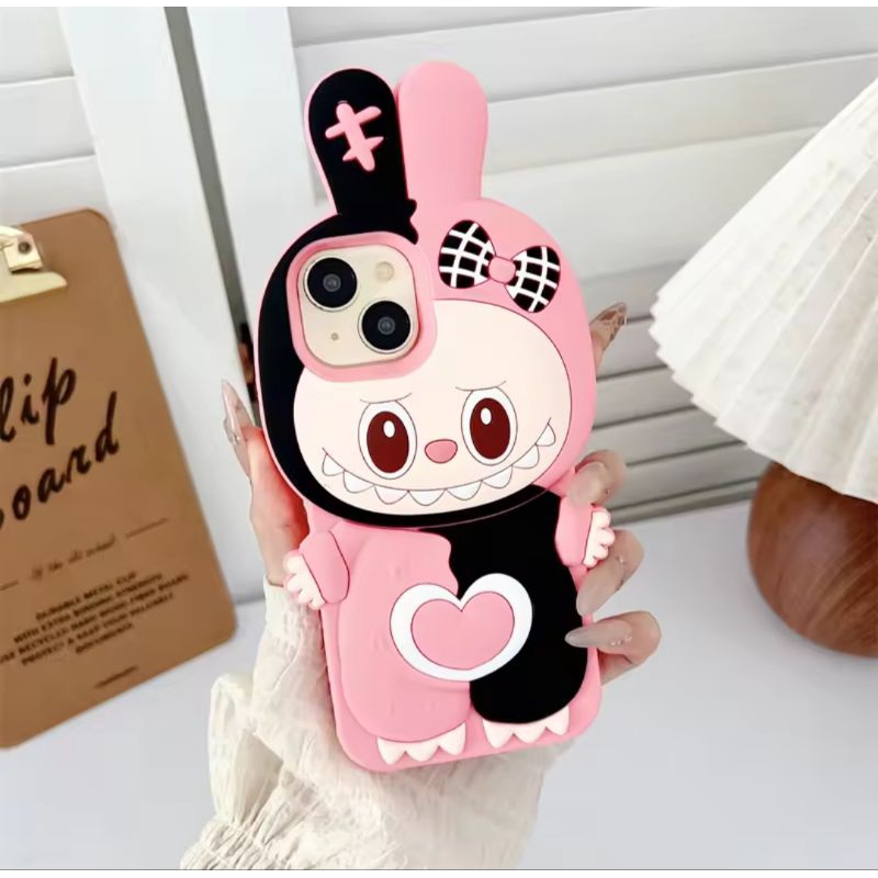 Jual 3D Labubu Phone Case for iPhone 16 promax 15 14 13 12 Pro 11 X XR ...