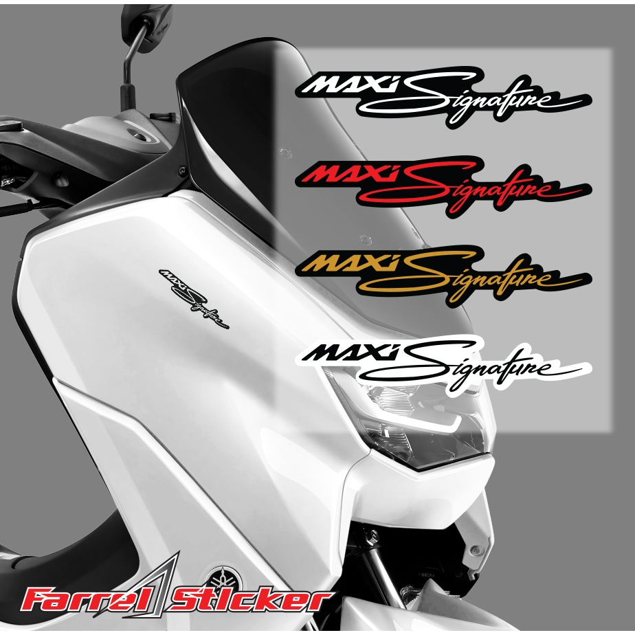 Jual stiker sticker MAXI Signature NMAX, XMAX, LEXI | Shopee Indonesia