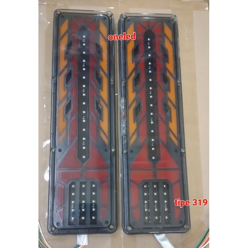 Jual lampu stoplamp truck variasi 12-24v sein RUNING 46.CM type 319 HARGA 1SET KANAN KIRI ...
