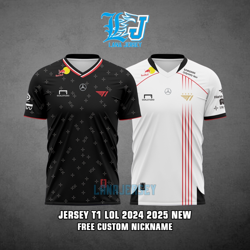 Jual JERSEY T1 WORLDS 2024 NEW ( free custom nickname ) | Shopee Indonesia