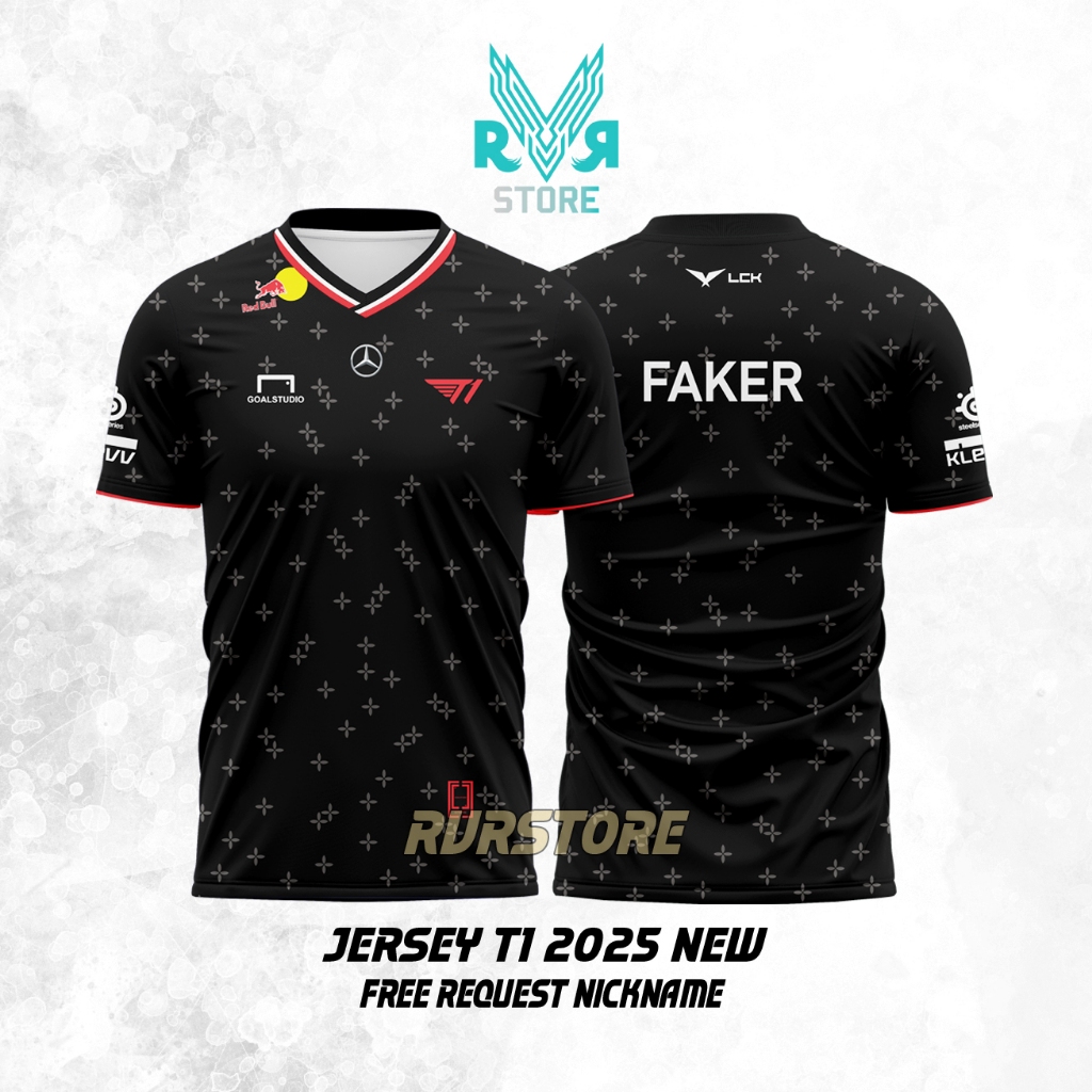 Jual JERSEY BAJU KAOS T1 LOL 2025 NEW ( free custom nickname ) | Shopee Indonesia