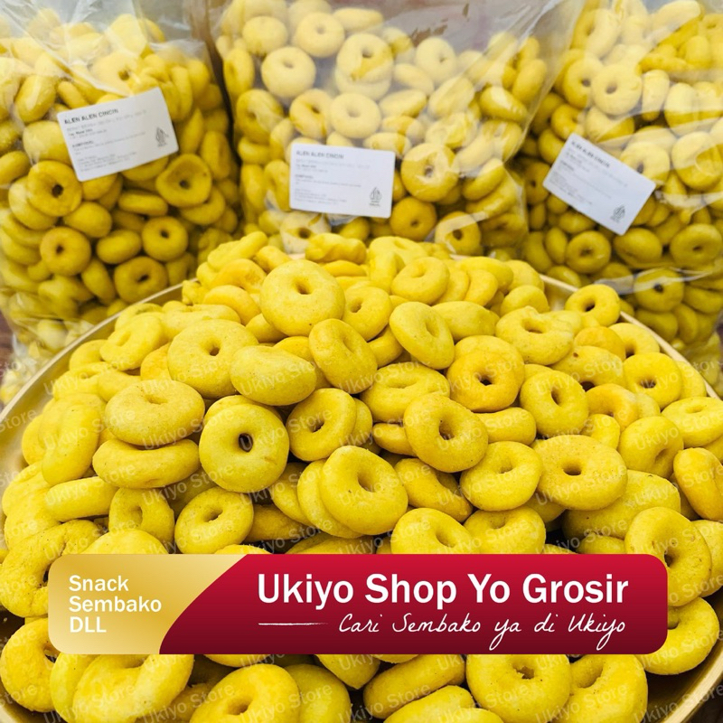 Jual Ukiyosnack - Alen Alen Cincin Kuning 1KG Snack Jadul Cincin Jago ...