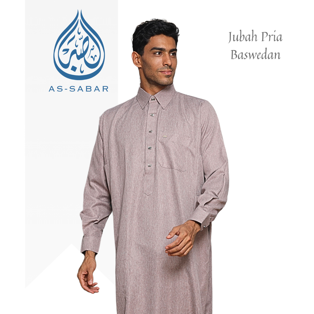 Jual As Sabar - Gamis Pria Jubah Laki Laki Pria Dewasa Muslim Premium Polos Lengan Panjang ...