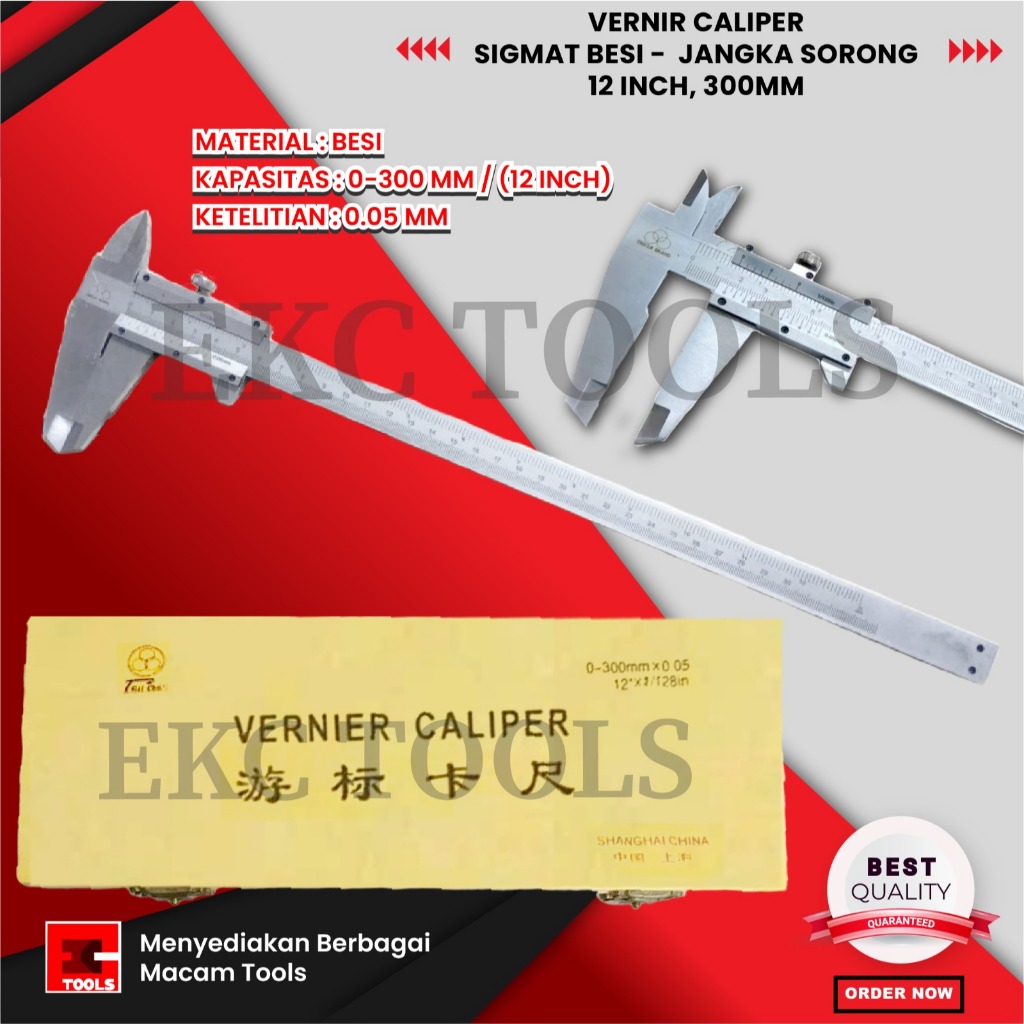 Jual Sigmat Besi Jangka Sorong Vernier Caliper 12" 300MM | Shopee Indonesia