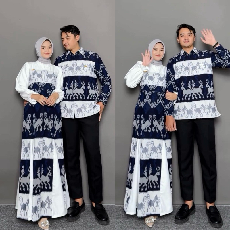 Jual KINANTI COUPLE SERIES- DRESS TENUN KONDANGAN - GAMIS LEBARAN ...