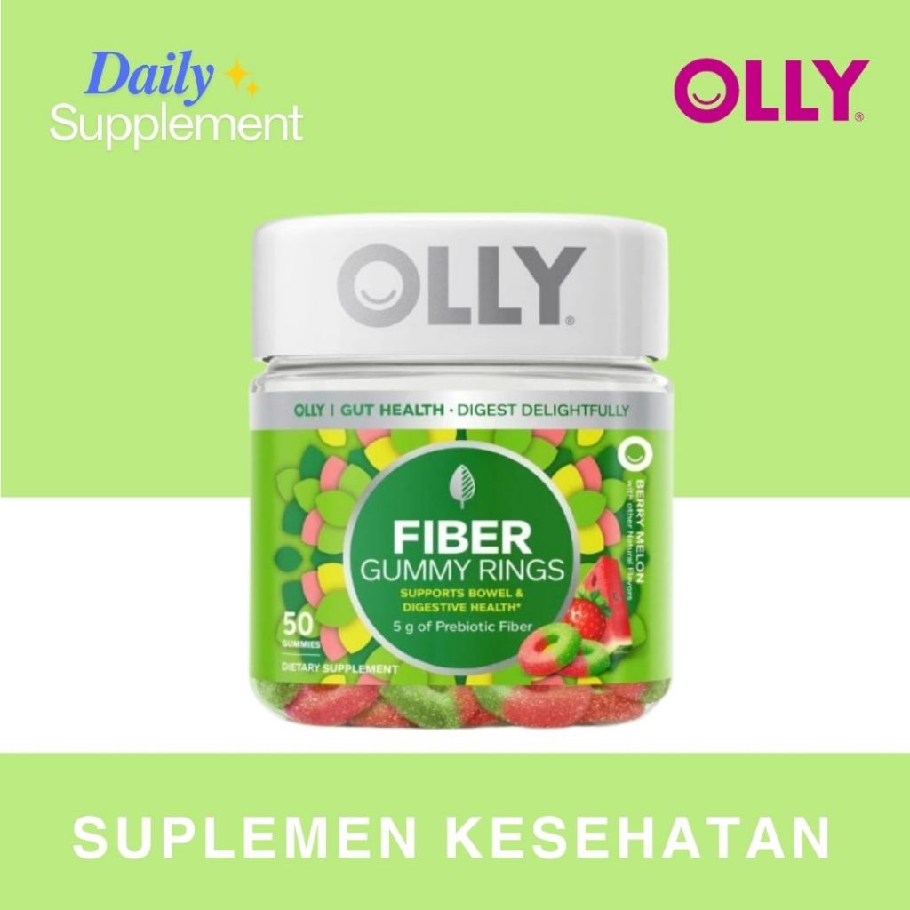 Jual Olly Fiber Gummy Rings - 50 gummies - Kesehatan Usus dan ...