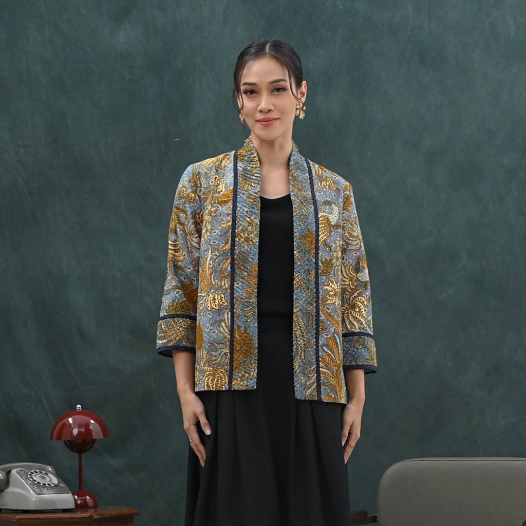 Jual NONA RARA - Chelsea RMB T3561, Baju kerja outer batik wanita ...