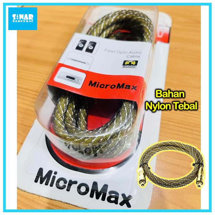 Jual Kabel Audio Digital Optic 2 Meter Braided Konektor Toslink ...