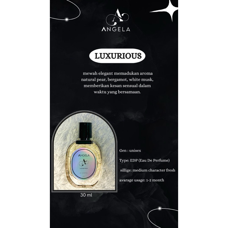 Jual Angela Luxurious EDP (Eau De Parfum)30ml | Shopee Indonesia