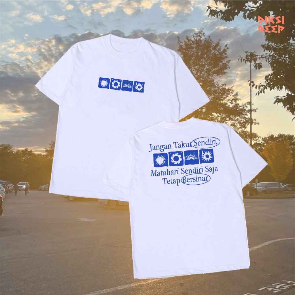Jual DIKSI DEEP - KAOS "SINAR MATAHARI" | Shopee Indonesia
