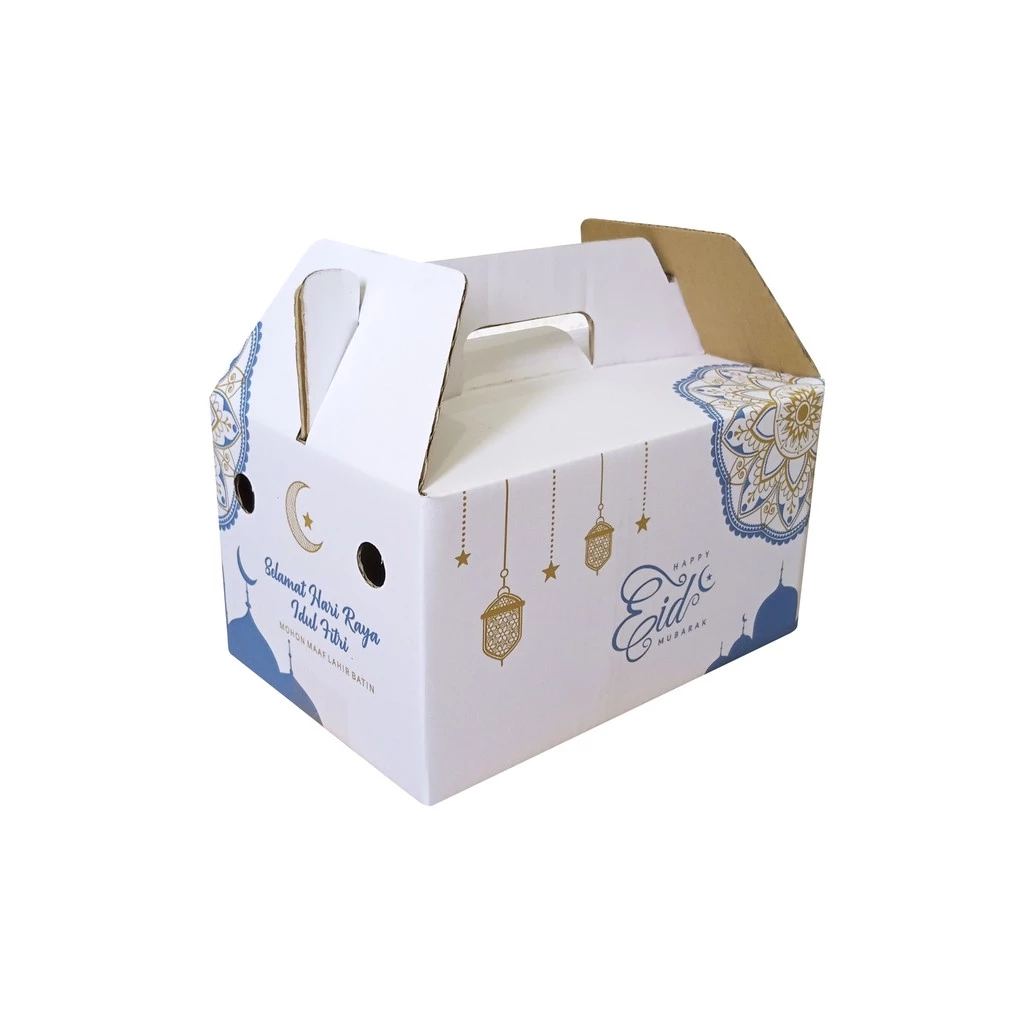 Jual (5pcs) Dus Hampers Lebaran Kemasan Makanan Gula Tepung Box Parcel ...