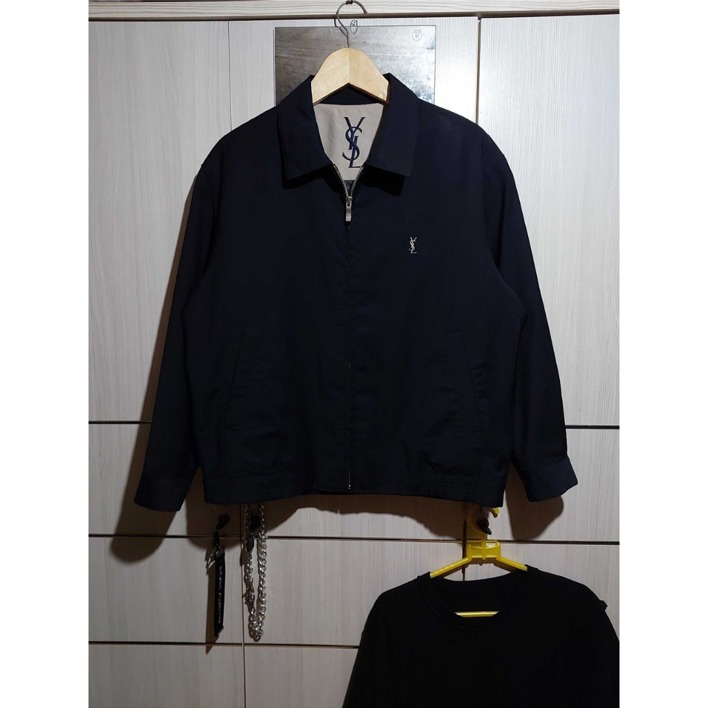 Jual HARRINGTON VINTAGE YSL BIG LOGO SECOND ORIGINAL | Shopee Indonesia