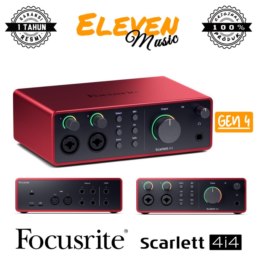Jual Focusrite Scarlett 4i4 Gen 4th USB Audio Interface Focusrite 4i4 ...