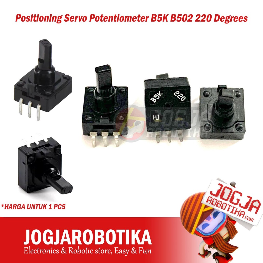 Jual Positioning Servo Potentiometer B5K B502 220 Degrees | Shopee ...