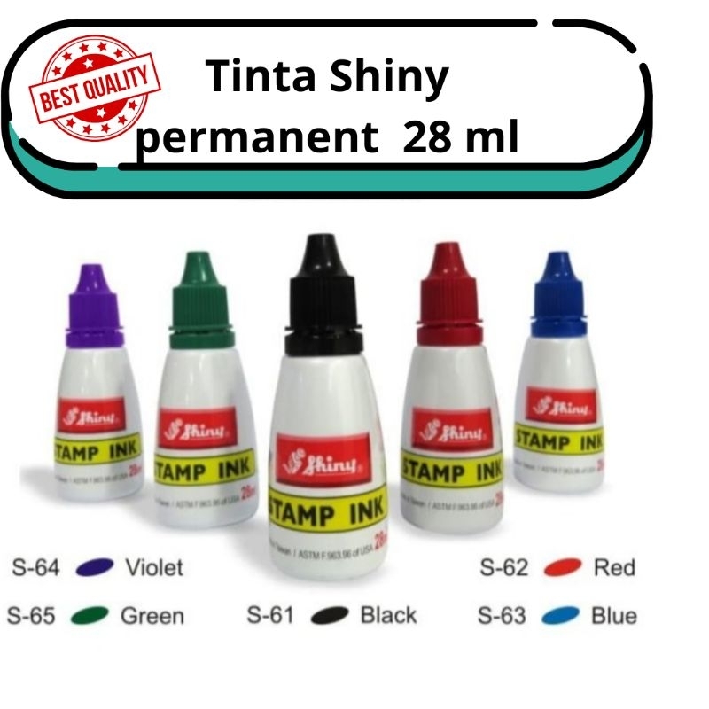 Jual Tinta Stempel Shiny 28 ml Tinta Stempel Self Ink Tinta Permanent ...