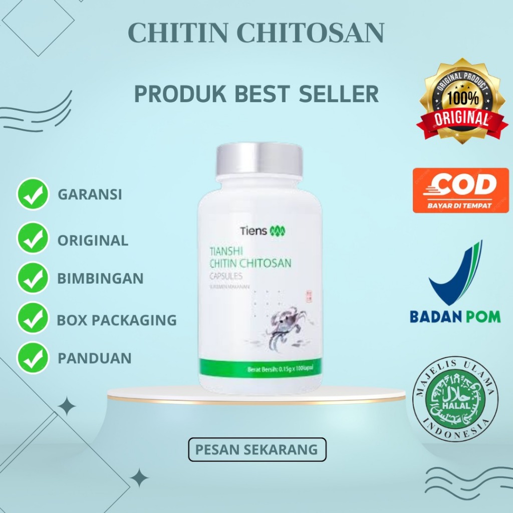 Jual Tianshi Chitin Chitosan Capsule - Obat Herbal Alami Ampuh Untuk ...