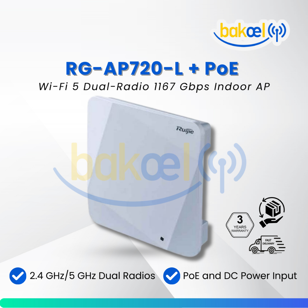 Jual Ruijie RG-AP720-L + POE RG-E-120 GE Wireless Access Point MU-MIMO ...