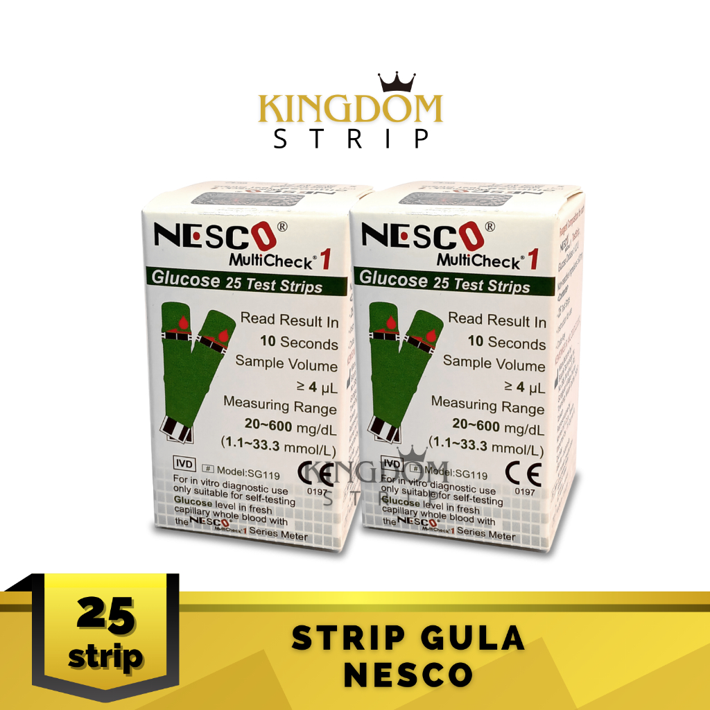 Jual Strip Gula Darah Nesco ( Strip Glucosa Nesco 25) | Shopee Indonesia