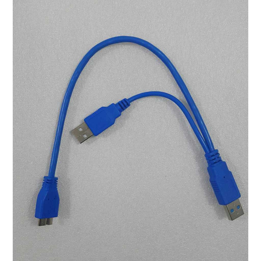 Jual Kabel Ext HDD Cabang Y 2 Usb+micro B - KABEL HDD External Harddisk ...