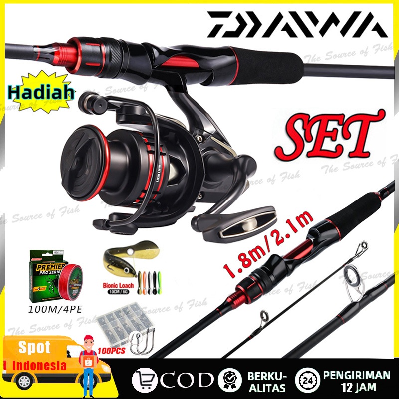 Jual Joran Pancing Set 1.65-2.7M Joran Pancing Joran Pancing And Rasio Gear 5.2: 1 Reel Pancing ...