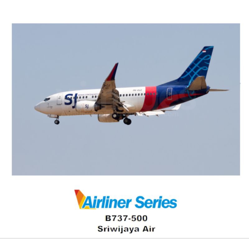 Jual Lembaran pola papercraft pesawat sriwijaya air Boeing 737-500 ...