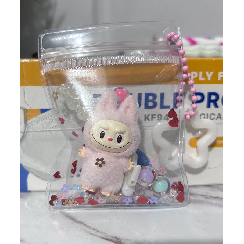 Jual Labubu Mini Popmart Plush Figure / Labubu DIY Figure strap hp ...