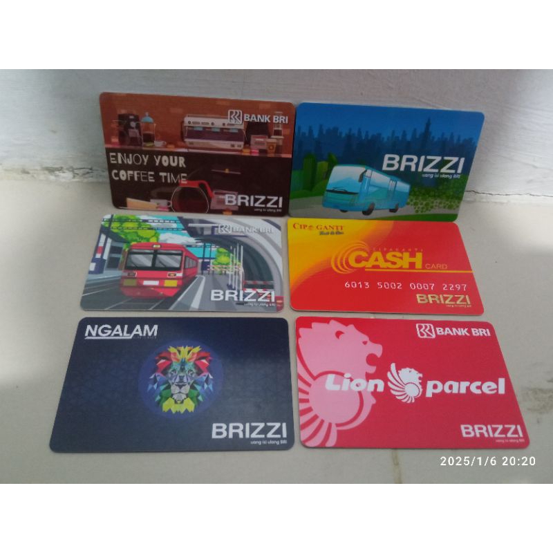 Jual Brizzi etoll tol kartu emoney brizzi bank BRI original bis bus MRT ...