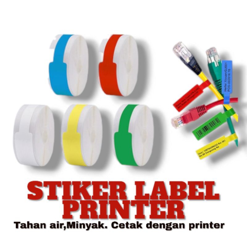 Jual KABEL CABLE LABEL STIKER STICKER TAHAN AIR KABEL JARINGAN PENANDA ...