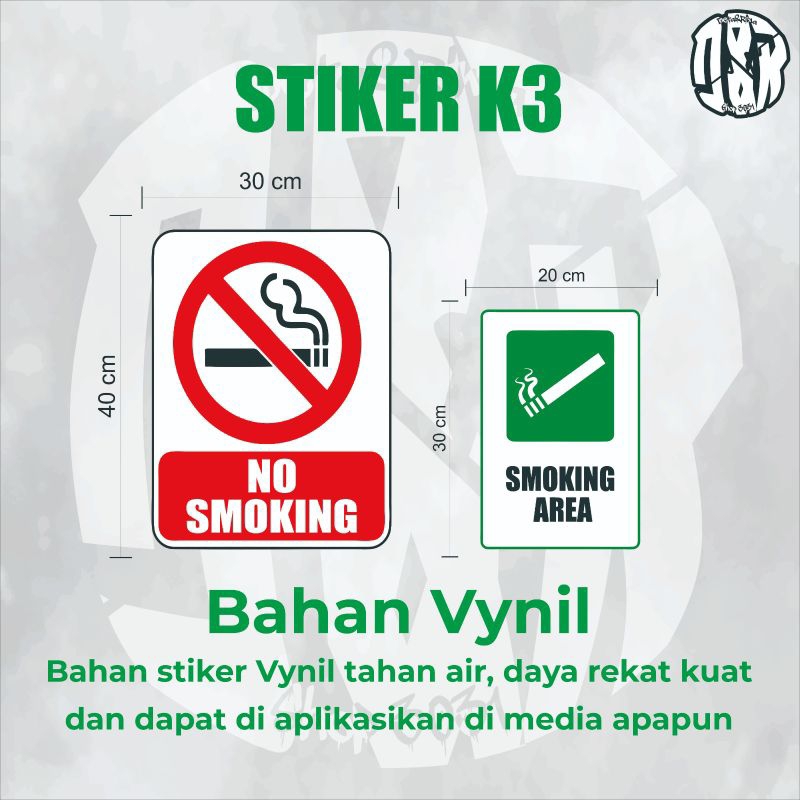 Jual STICKER PERINGATAN/STICKER NO SMOKING/STICKER VYNIL/STICKER ...