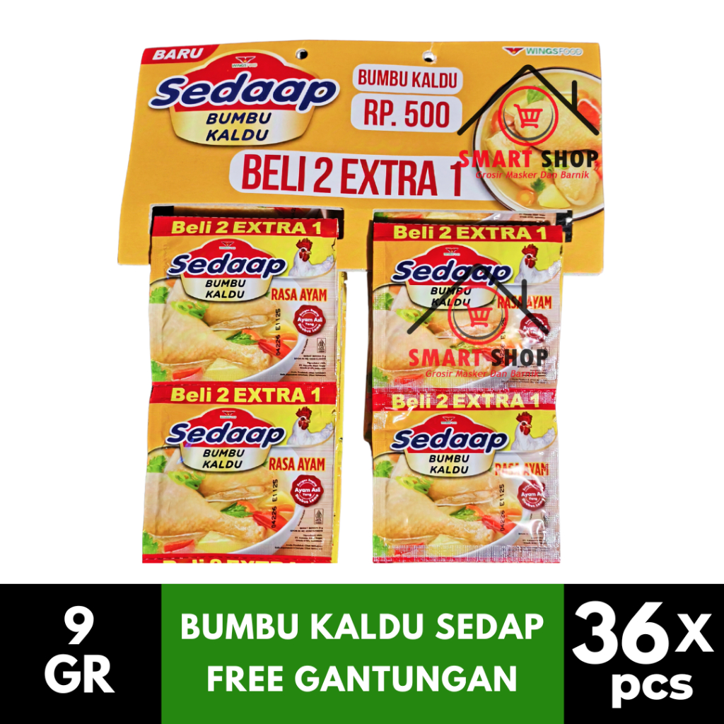Jual 36 SASET BUMBU KALDU SEDAP 9gr x 36 SACHET AYAM/SAPI | Shopee ...