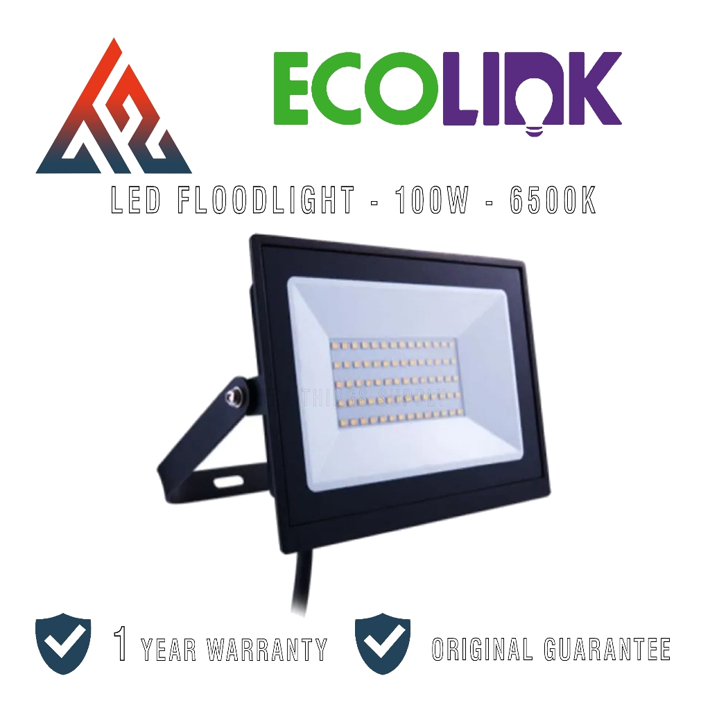 Jual Lampu Sorot Tembak Ecolink Flood Light 100 Watt Putih Floodlight 100W | Shopee Indonesia