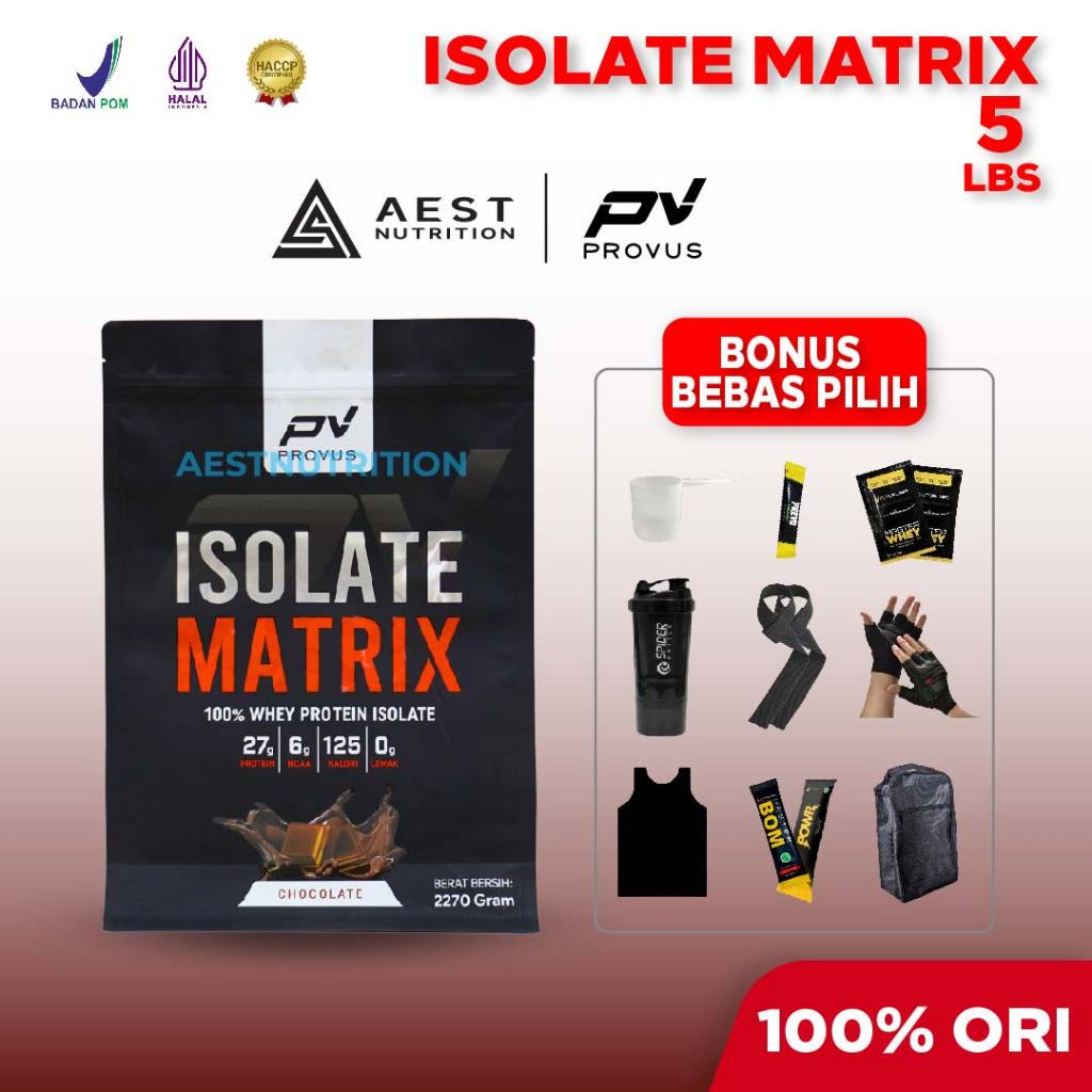 Jual Provus Isolate Matrix 5 lbs Susu Whey Protein Isolate | Shopee ...