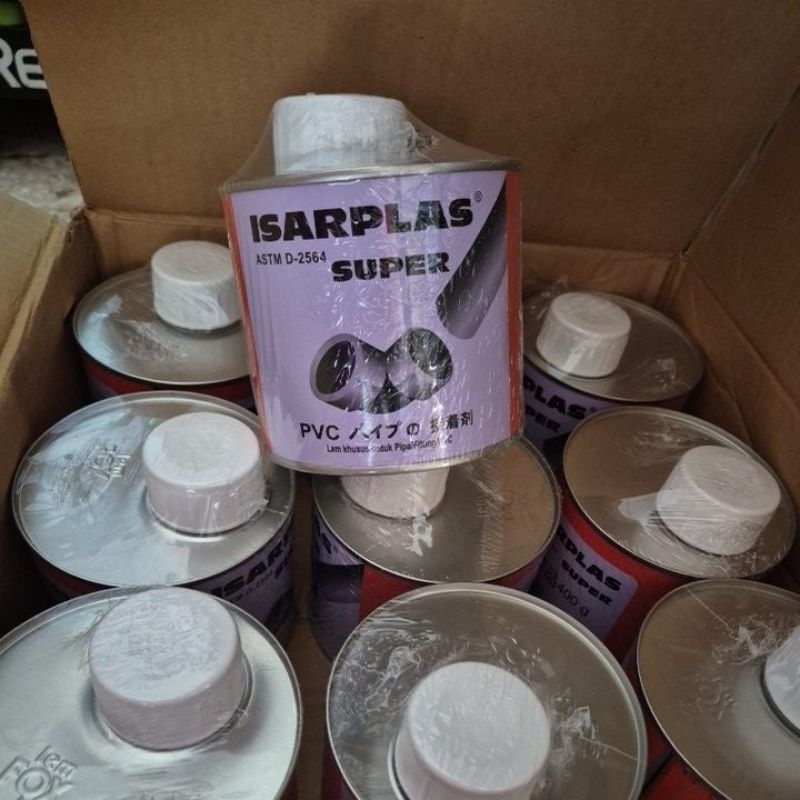 Jual Isarplas Super Lem Pipa PVC Kaleng 400 g | Shopee Indonesia