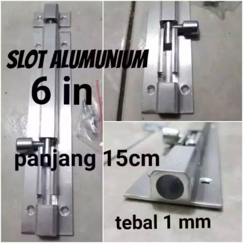 Jual Grendel Slot Jendela 6 Inch 15 cm / Selot Aluminium Aloy Tebal ...