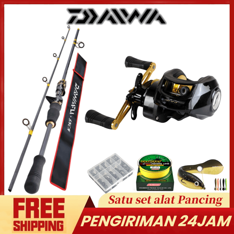 Jual Daiwa 1set lengkap murah pancing casting full set/pancing 1set ...